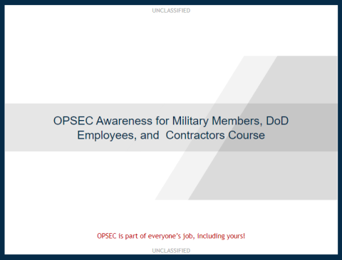 OPSEC Level I 2024 | Patriot Enterprises Academy